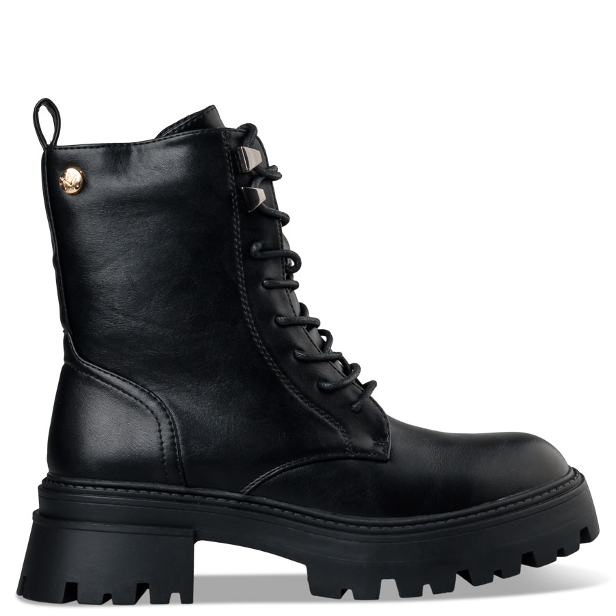 COMBAT BOOTS - Συνθετικό Δέρμα - ΜΑΥΡΟ - Αρβυλάκια | EnvieShoes